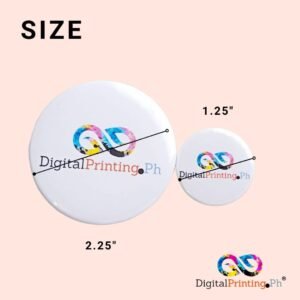 ₱15 Custom Button Pins 32 mm | Glossy Pins Philippines